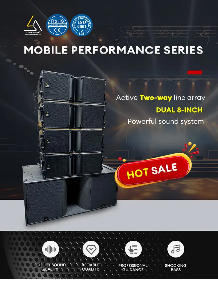 Active Line Array Speakers - Powerful Outdoor Performance