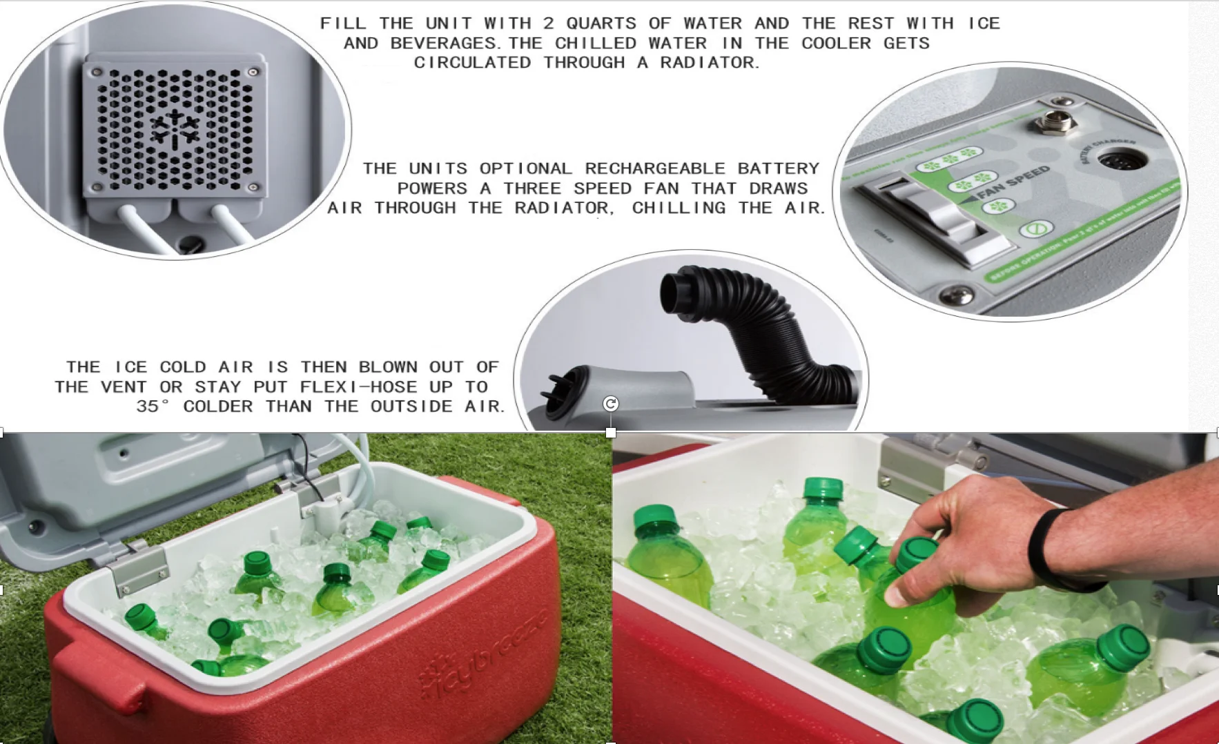 240 Heat Exchanger Radiator Water Cooling for Beverage Machinery