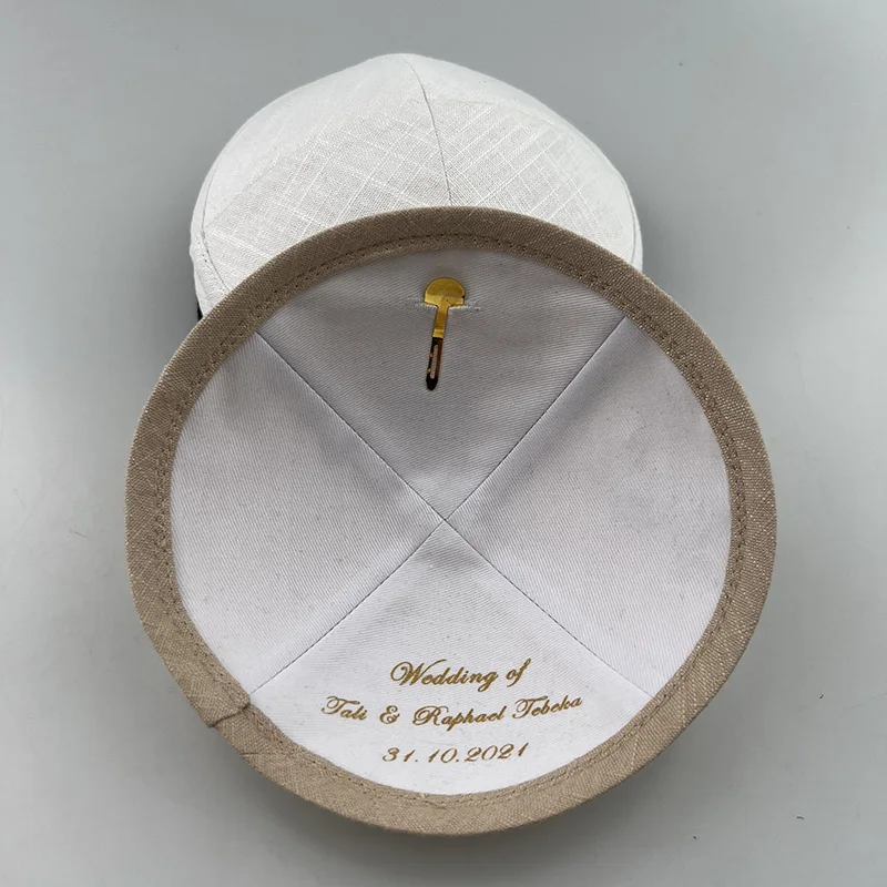 Wholesale Yarmulke Jewish Kippah Kippot with Silk Embroidery