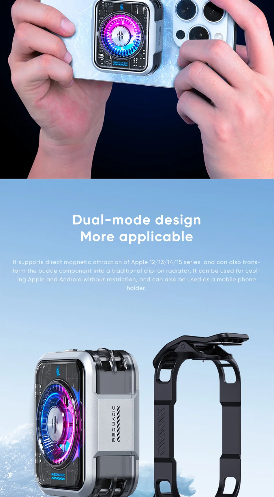 Redmagic Vc Cooler 5 Pro Phone Cooler Gaming Magnetic For Phone Fun ...