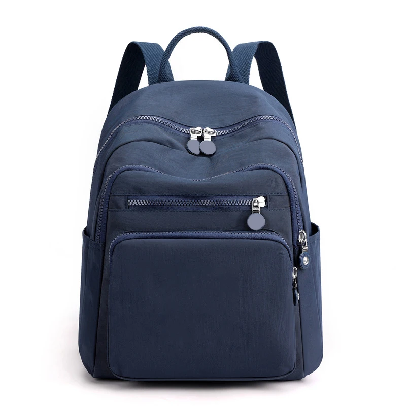 Multiple Color Zip Up Student Backpack Blanks Casual Waterproof Travel ...
