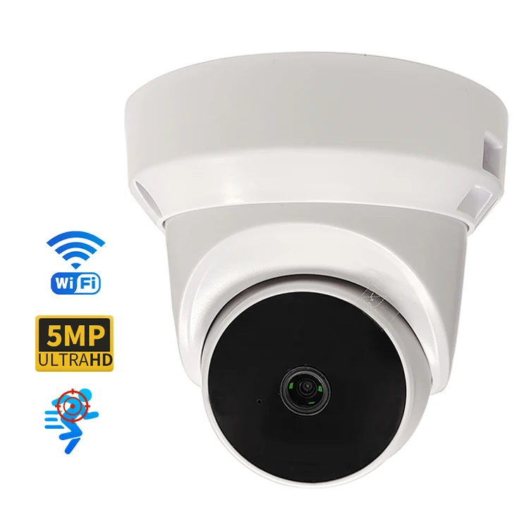 5MP Smart Wifi Dome Ip Camera Home Security CCTV Camera 360 Degree Wide ...