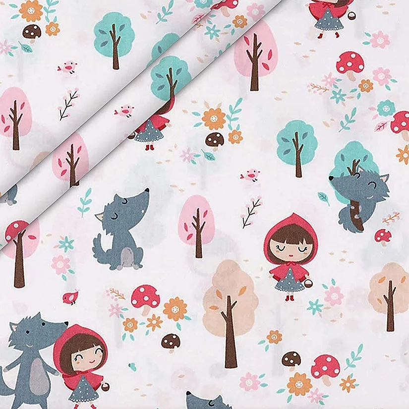 Fanni 8PCS Cartoon Fat Quarters Fabric Bundles Precut Cotton Fabric ...