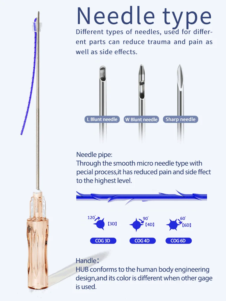 Pdo Thread Lift Mesh Line 19g Mono L Canula Needle Plla Hilos Pdo Face ...