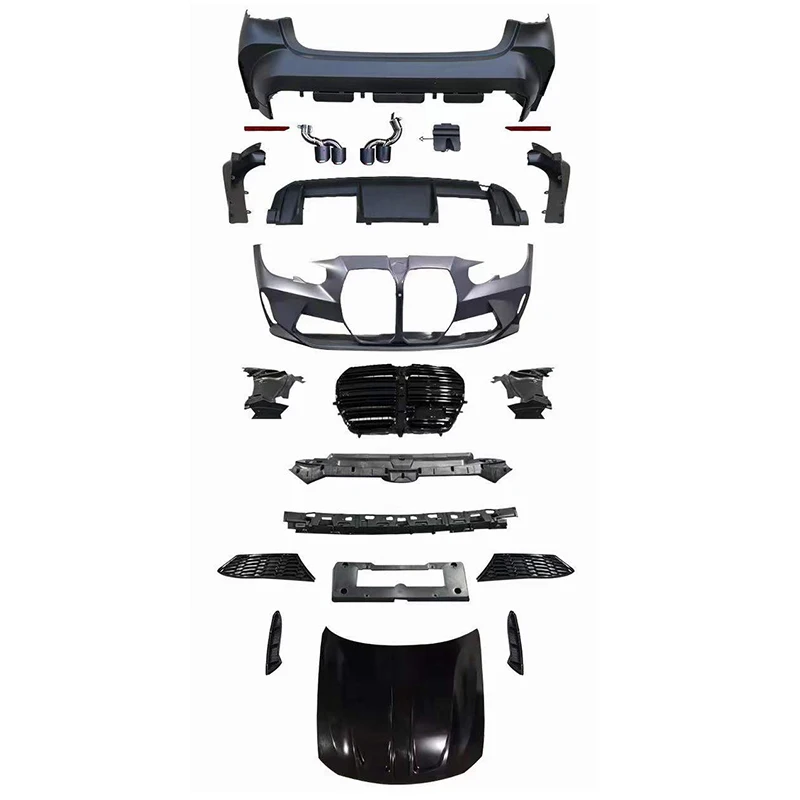 modified to G80 M3 body kit car hood headlight for BMW 3 series G20 ...