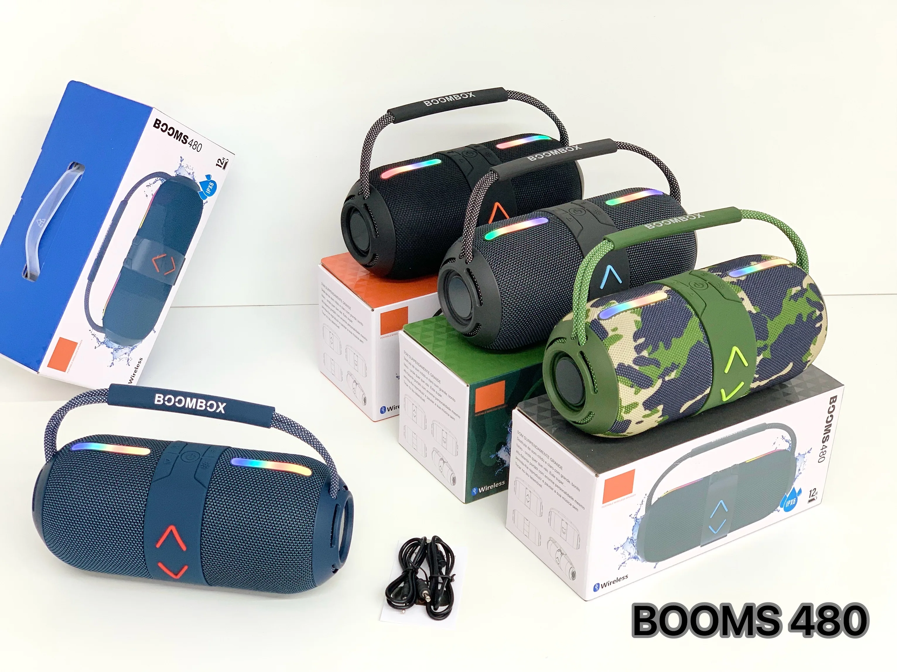 Customization Logo Wireless Boombox Outdoor Portable Deep Bass Home ...