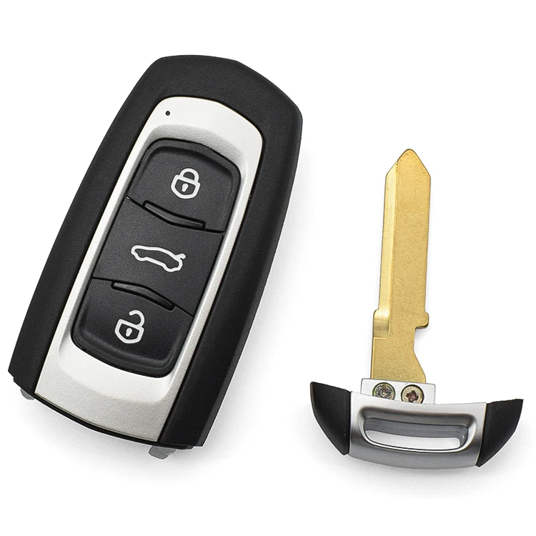 Blank Fob Smart Key 433mhz Vehicle Keys Keyless Entry 47 Chip 3 Buttons ...