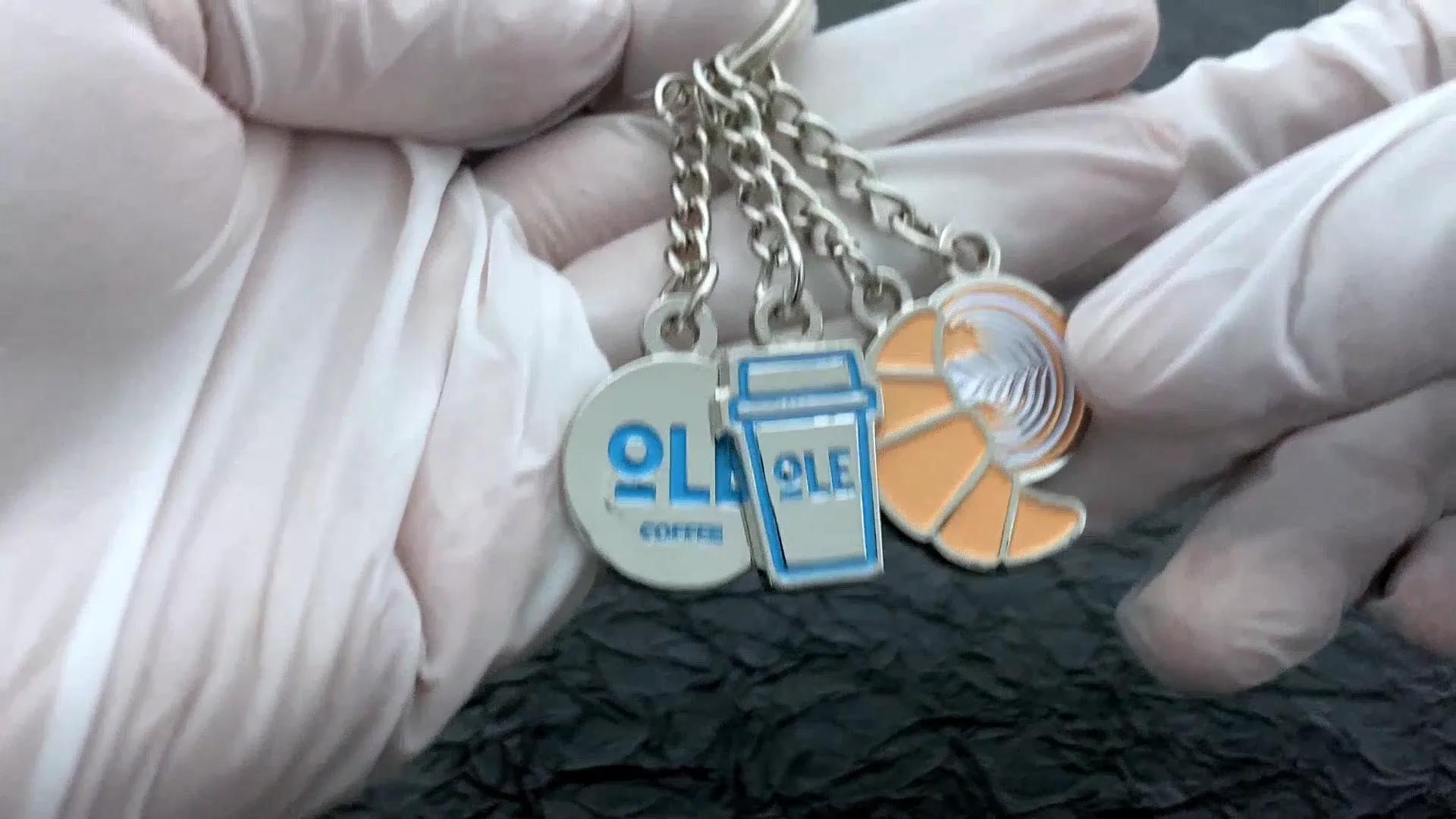 Factory High Quality Custom 3d Embossed Business Gift Keyring Enamel ...