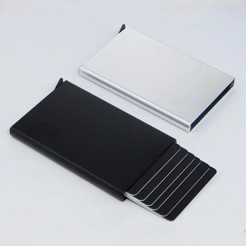 Custom Logo Slim Aluminum Credit Card Holder Wallet