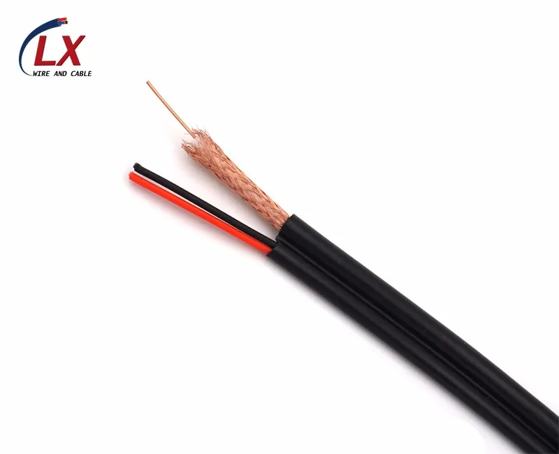 High Quality Copper Conductor RG59 CCTV Coaxial Cable with Power 0 ...