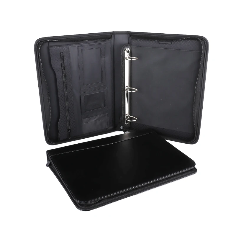 A4 Size Genuine Leather File Folder PU Document Bag Genuine Leather ...