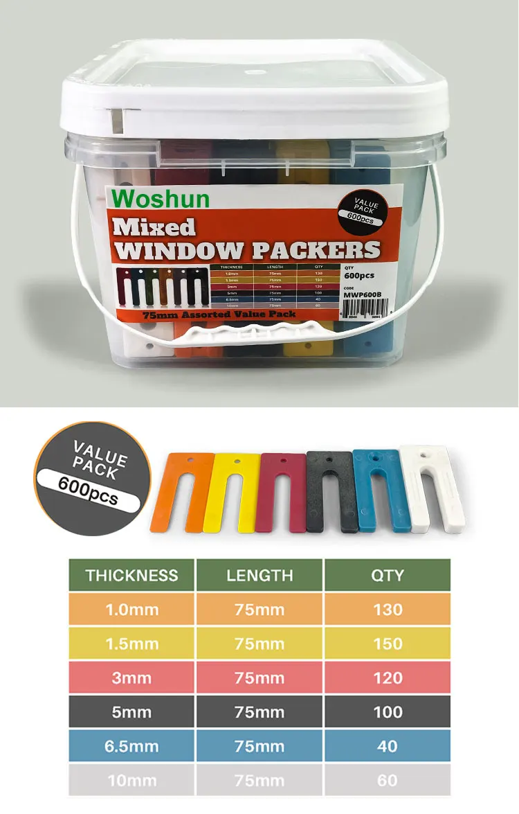 75/90x35mm 95x46mm Colourful Plastic Window Packers Construction ...
