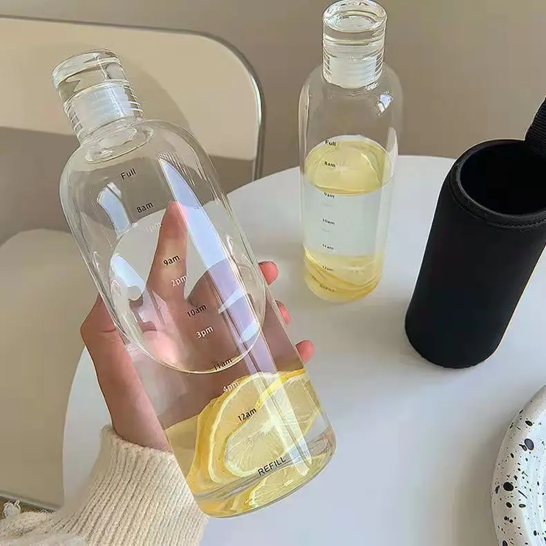 Celine Water Bottle - Reusable Glass for Gym & Gifts