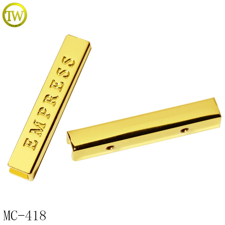 Custom Engraved Badge Brand Logos Zinc Alloy Clothing Metal Name Labels ...