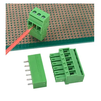 3.81mm Pitch Pcb Top Screws Vertical Pluggable Terminal Block Female And Male Connector Straight ...