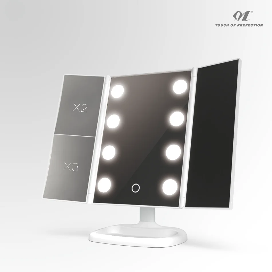 Missmeeca Miroir Led Espejos Spiegel Led 2x 3x Magnifying Smart ...