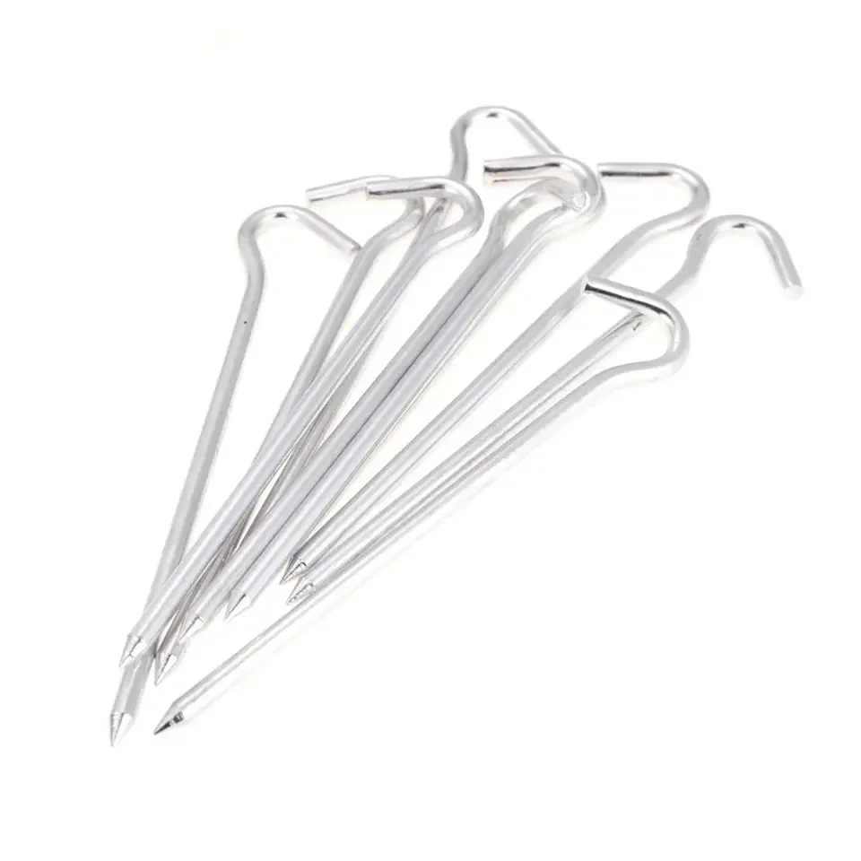 Outdoor High Strength Question Mark Shaped Tent Pegs Aluminum Camping ...
