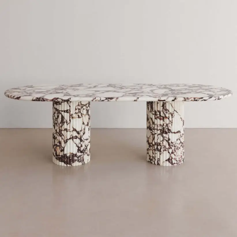 Calacatta Viola Marble Dining Table - Buy Customized Natural Stone ...