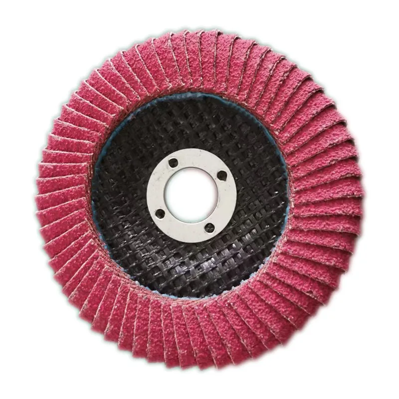 4-1/2" Curved Radial Type Flap Disc Ceramic Flap Disk 40 60 80Grit ...