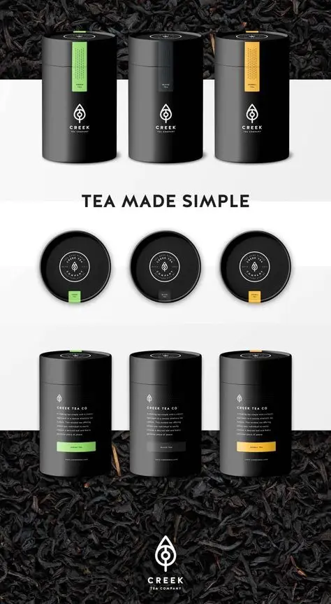 Custom Tinplate Embossed Logo Airtight Tea Cans - Luxury