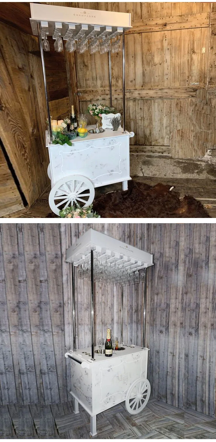 Champagne Cart - Elegant Wedding Party Decoration