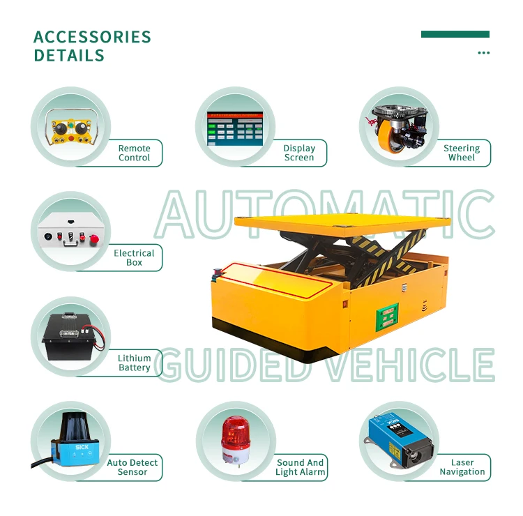 Equipment Assembly Line Heavy Load 10t Electrical Auto Guide Vehicle Agv Trackless - Buy Agv ...