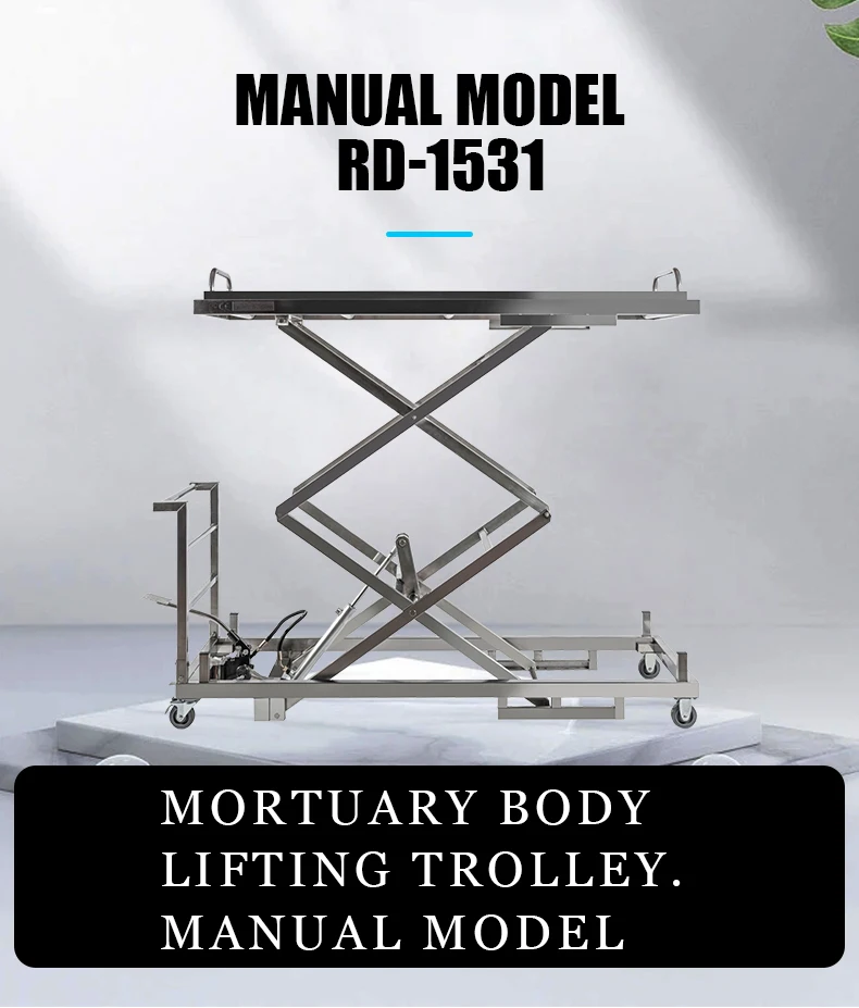 Mortuary Transport Equipment Hydraulic Body Lift Mortuary Trolley ...
