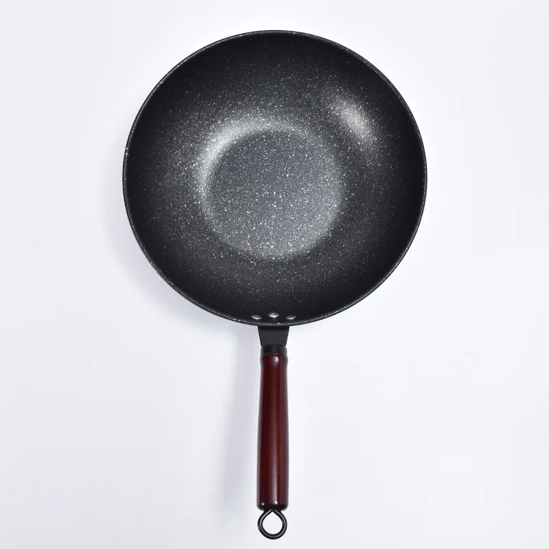 Home Kitchen Non-stick Woks Chinese Wok Carbon Steel High Quality ...