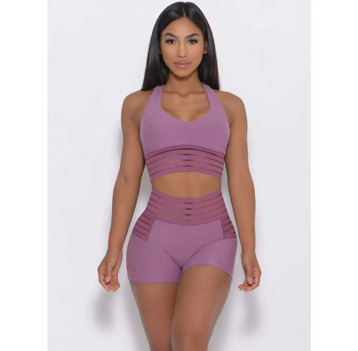 Joyyoung Sexy Active Wear Seamless Fitness Exercises Sport Suit Gym Clothing Yoga Sets Women ...