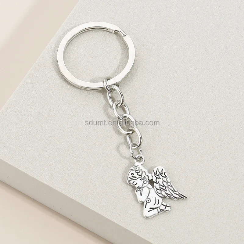 Hot Sale Angel Keyring Angle Shaped Keychain Festival Gift Metal Key ...