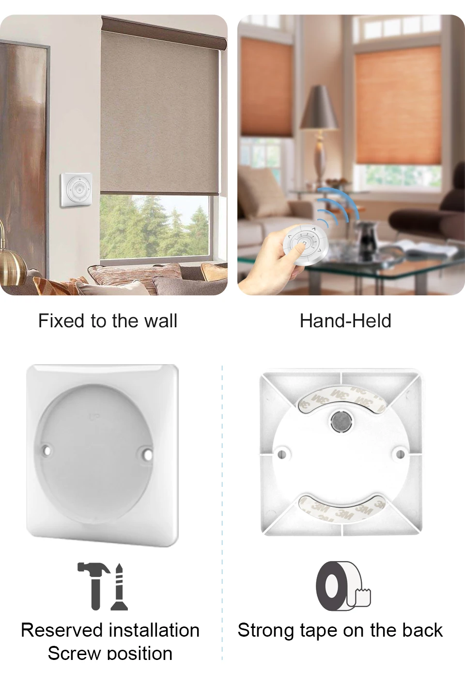 Rf 433mhz Single Channel Wireless Wall Mounted Switch Transmitter Smart ...