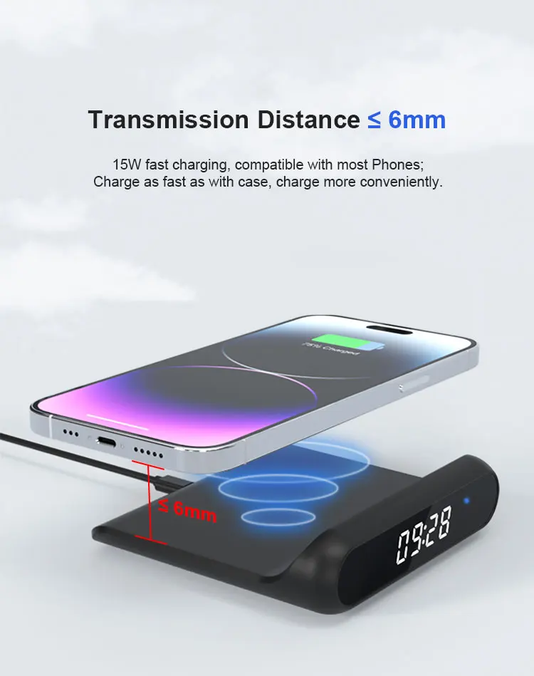 Custom 3 in 1 Multifunction 5W 10W 15W Fast Charging Desktop ...