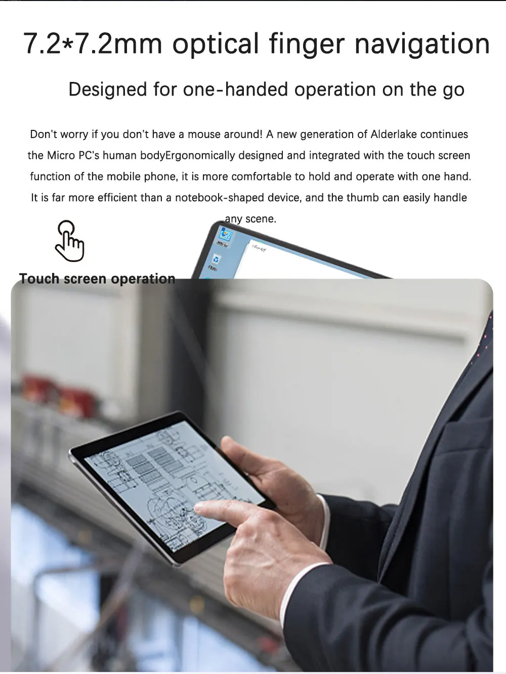 Cheap Mini Handheld Laptop 8 Inch Touch Intel N100 12g Ddr5 Win11 ...