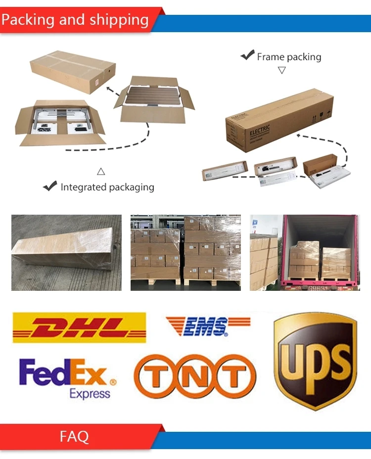 Electric Height Adjustable Table Frame Standing Desk Sit To Stand With ...