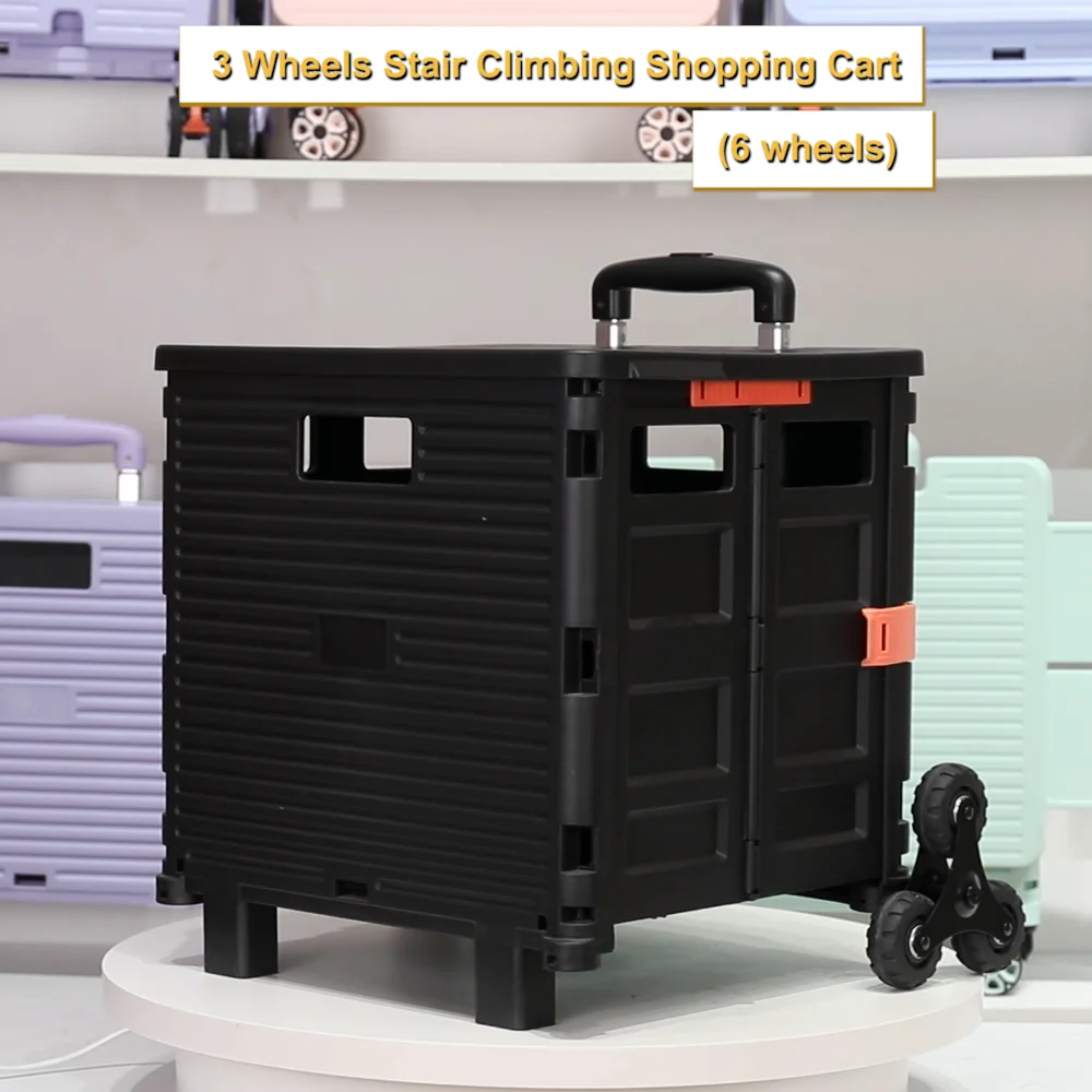 Baoyu Camping Folding Hand Trolley Heavy Duty Stair Climbing Trolley ...