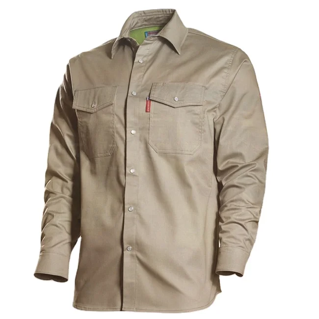 Oem Odm 7oz Frc Work Shirts 100%cotton Fire Resistant Work Shirt ...