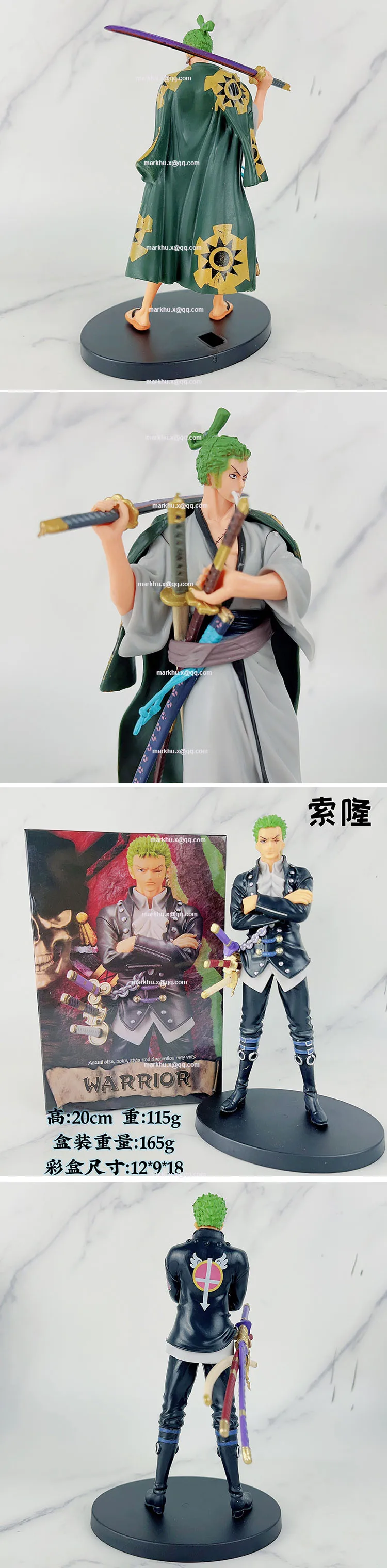 6 Styles Zoro Anime Figure Manga Pvc Figure Toy 16~25cm - Buy Zoro ...