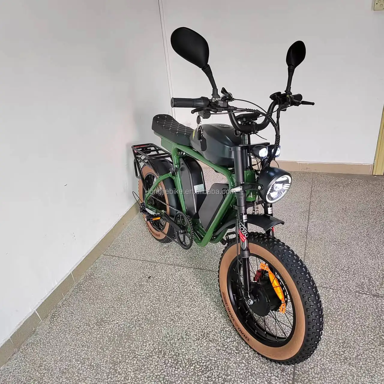 Electric Bike Dual Motor 2000W - Long Range & Full Suspension