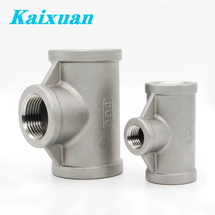 Ss304 316 Stainless Steel Female Reducing Threaded Tee - Buy Stainless Steel Pipe Reducing Tee ...