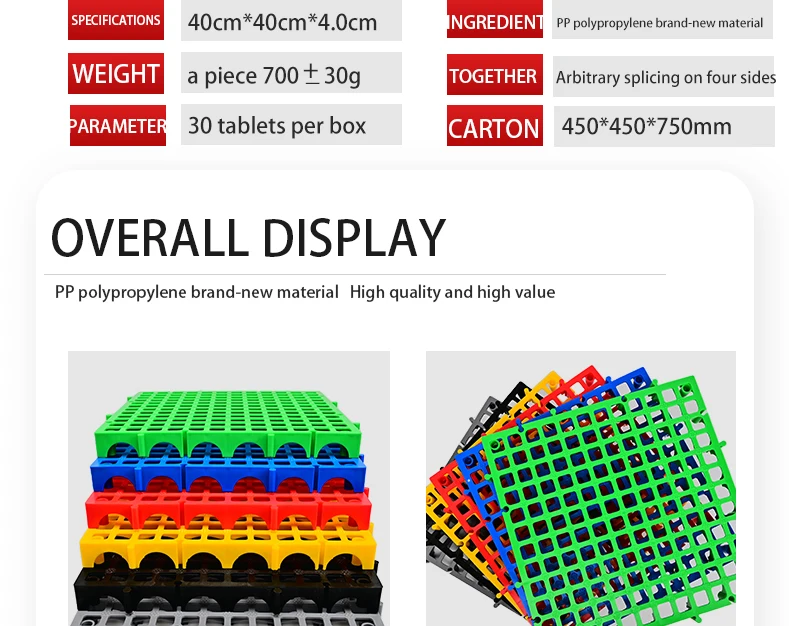 Heavy Duty Interlocking Pvc Garage Floor Tiles/removable Plastic ...