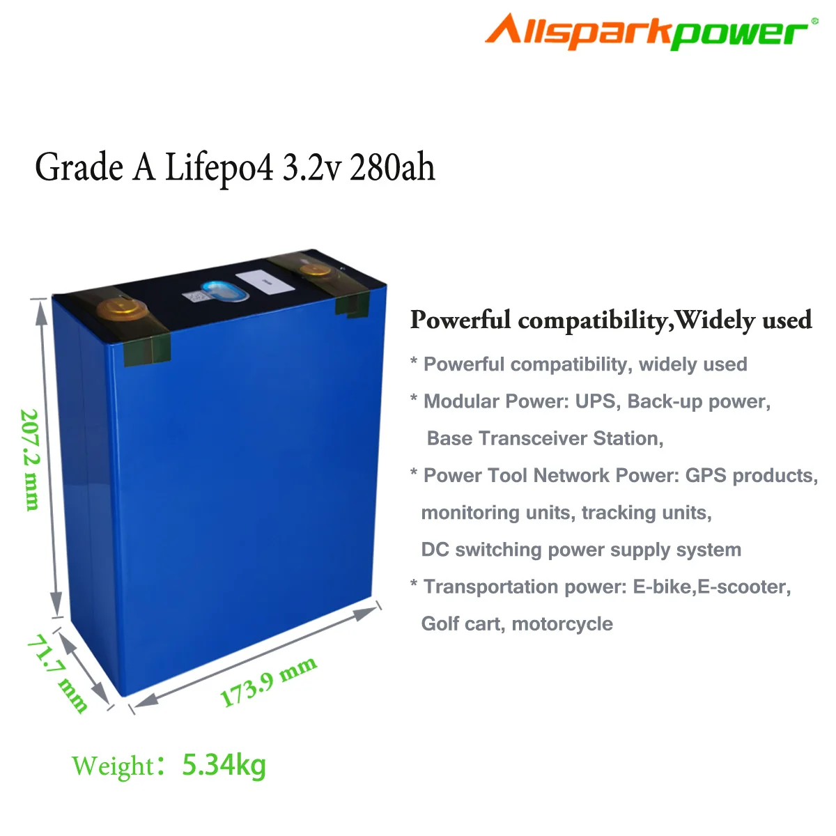 Rechargeable 3.2v Lifepo4 Battery 280ah 6000 Cycle Life Lifepo4 ...