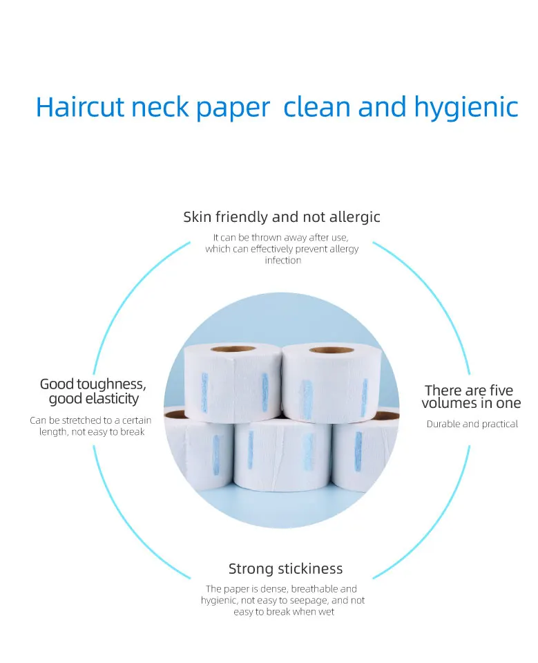 Rts Soft High Quality Disposable Neck Paper Hairdressing Neck Paper ...