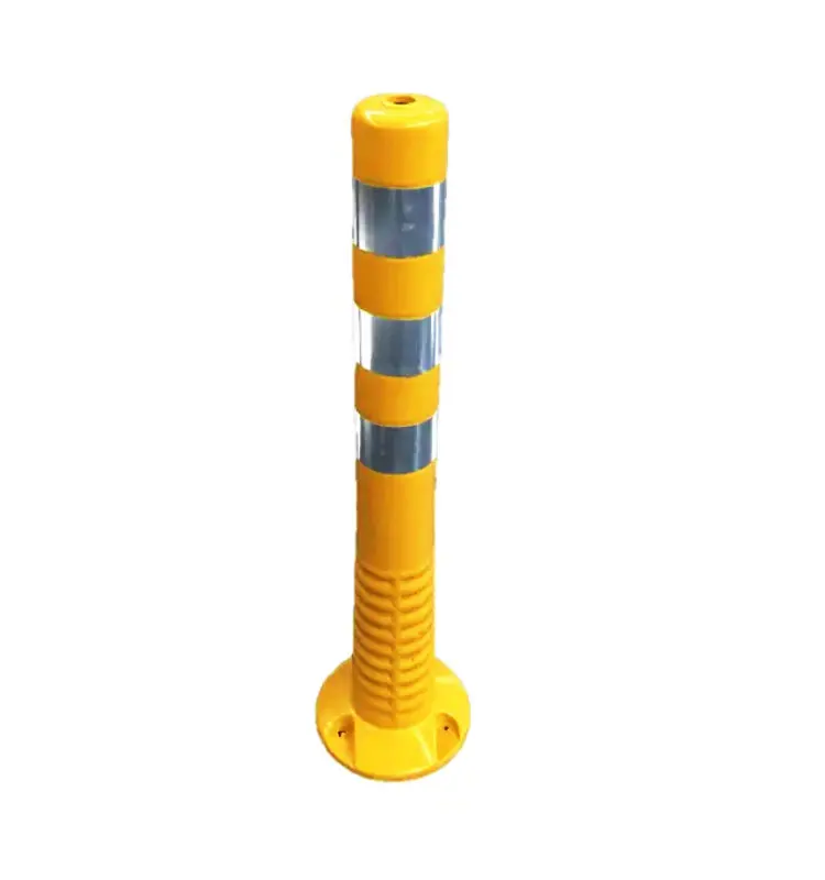 Plastic Reflective Flexible Rebound Parking Barrier Pole Marker Bollard ...