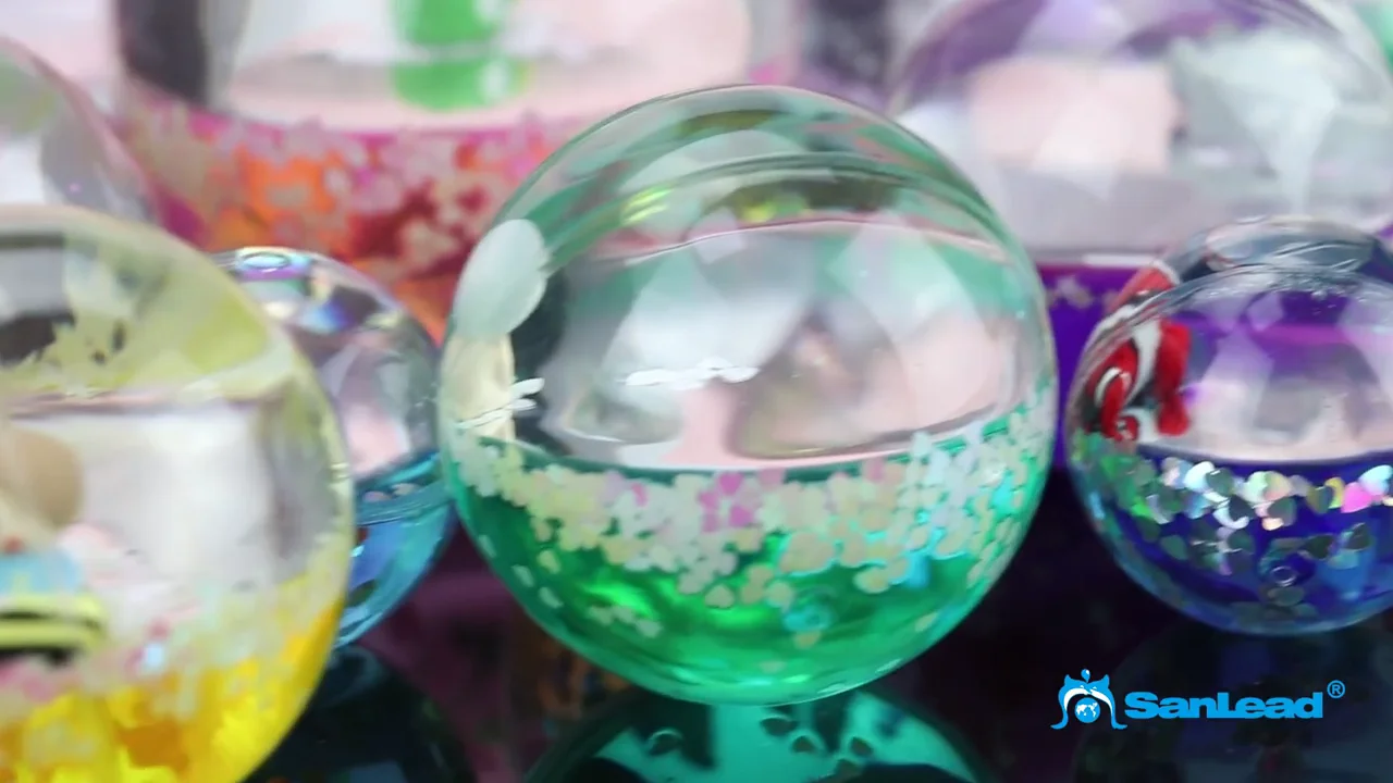 60mm 6cm Tpu Crystal Bling Dynamic Floating Snow Sand Flotage Toy Float ...