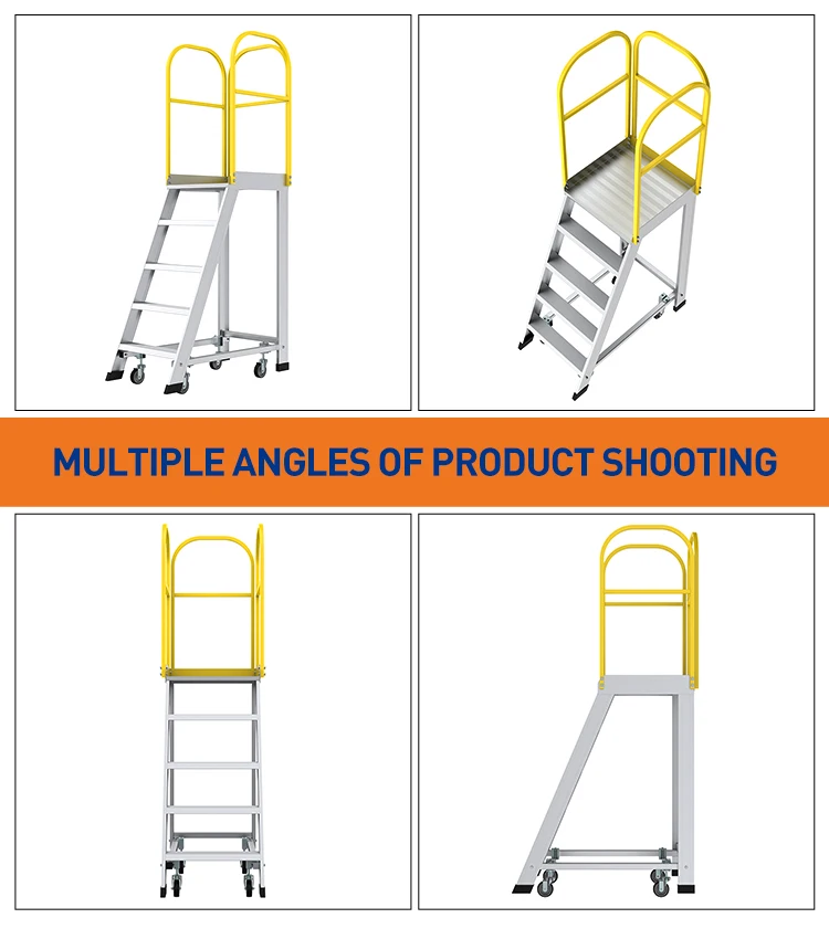 Warehouse Supermarket Mobile Platform Step Ladder Warehouse Freight ...