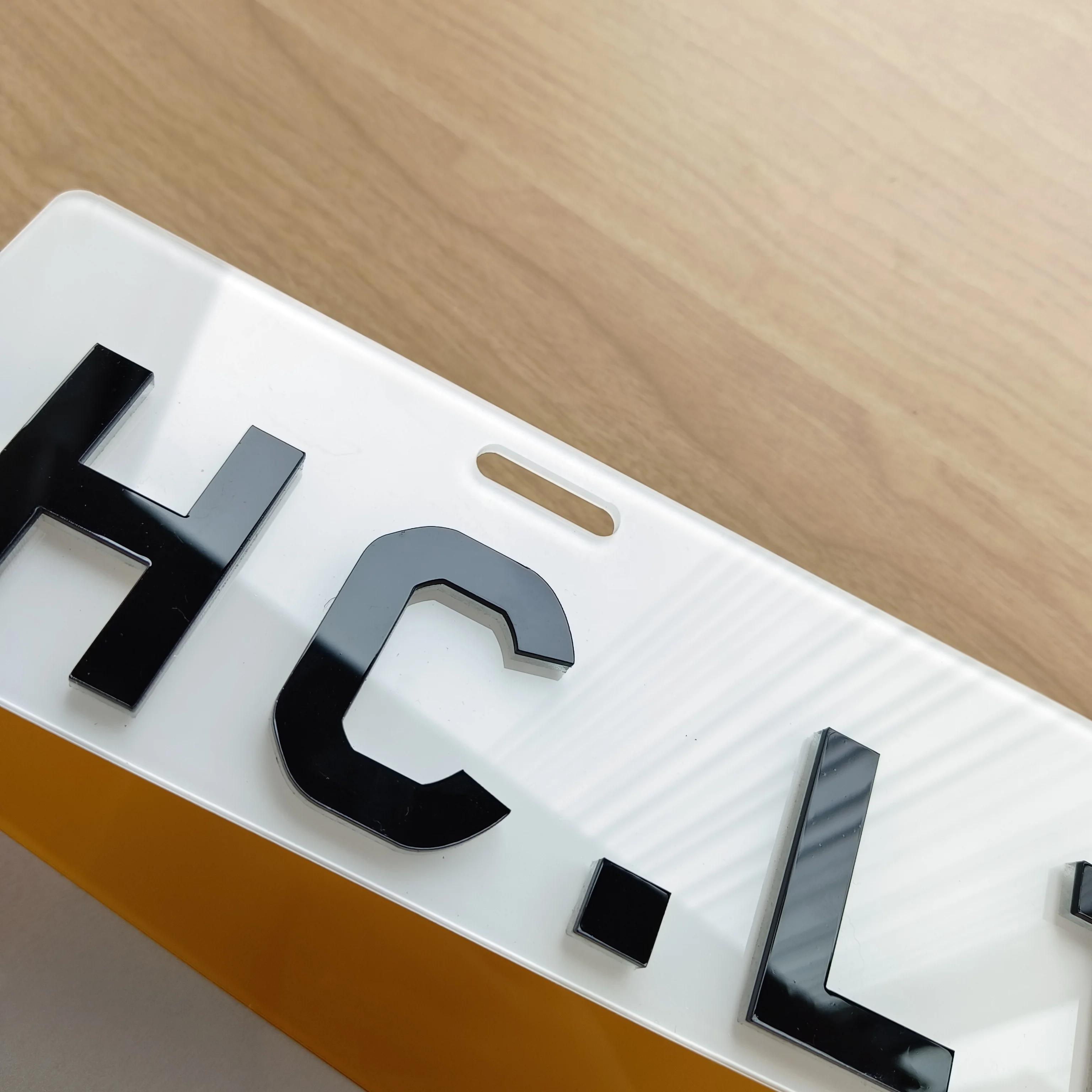 4d Black Laser Cut 3mm Acrylic Car Number Plate Letters / 3d Gel ...