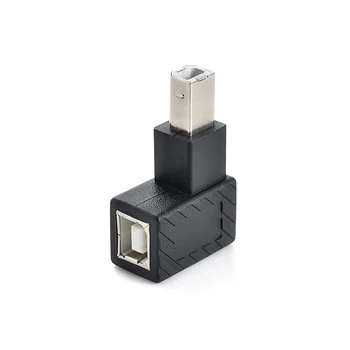 90 Degree Right Angle Usb B Extension Adapter Type B Male To B Female ...