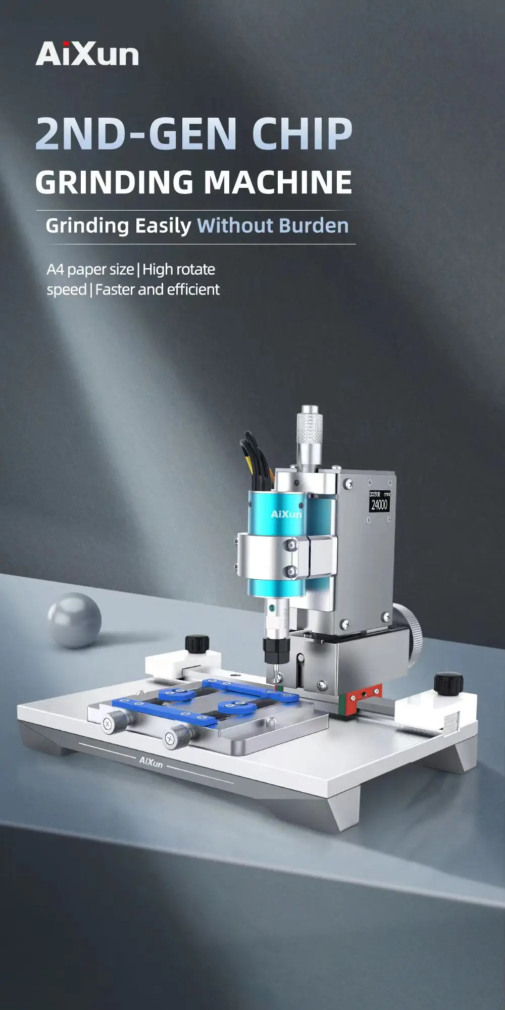 JCID Aixun 2nd Gen IC Chip Grinding Machine for Touch IC, CPU & Nand ...