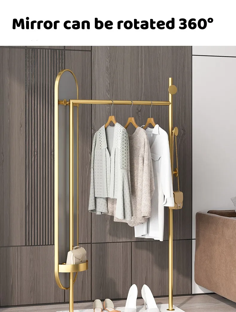 Nordic Hot Selling Wrought Iron Simple Full-length Mirror Standing ...