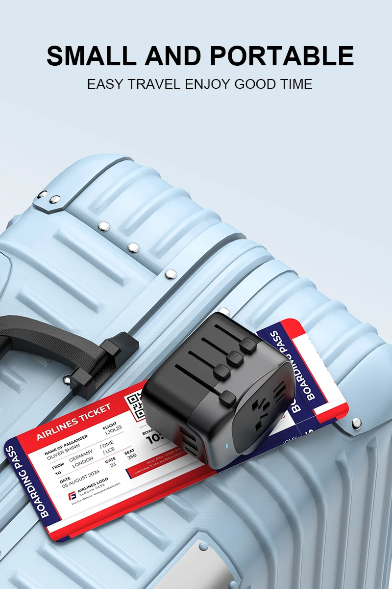 Universal Travel Plug Adapter Fast Charging Fast Charger Type C Power ...